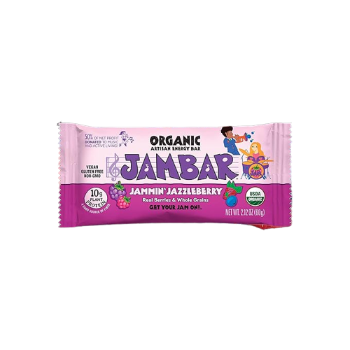 JAMBAR Organic Energy Bar Jammin’ Jazzleberry